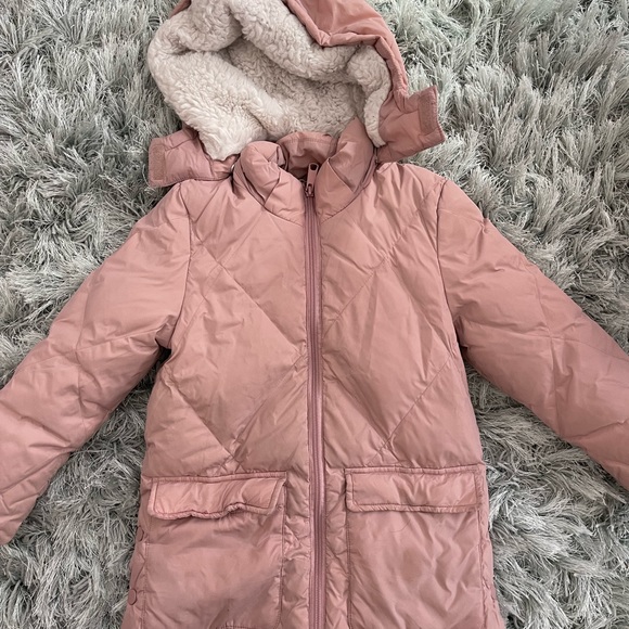 H&M | Jackets & Coats | Little Girls Kids Hm Parka Coat Pink | Poshmark